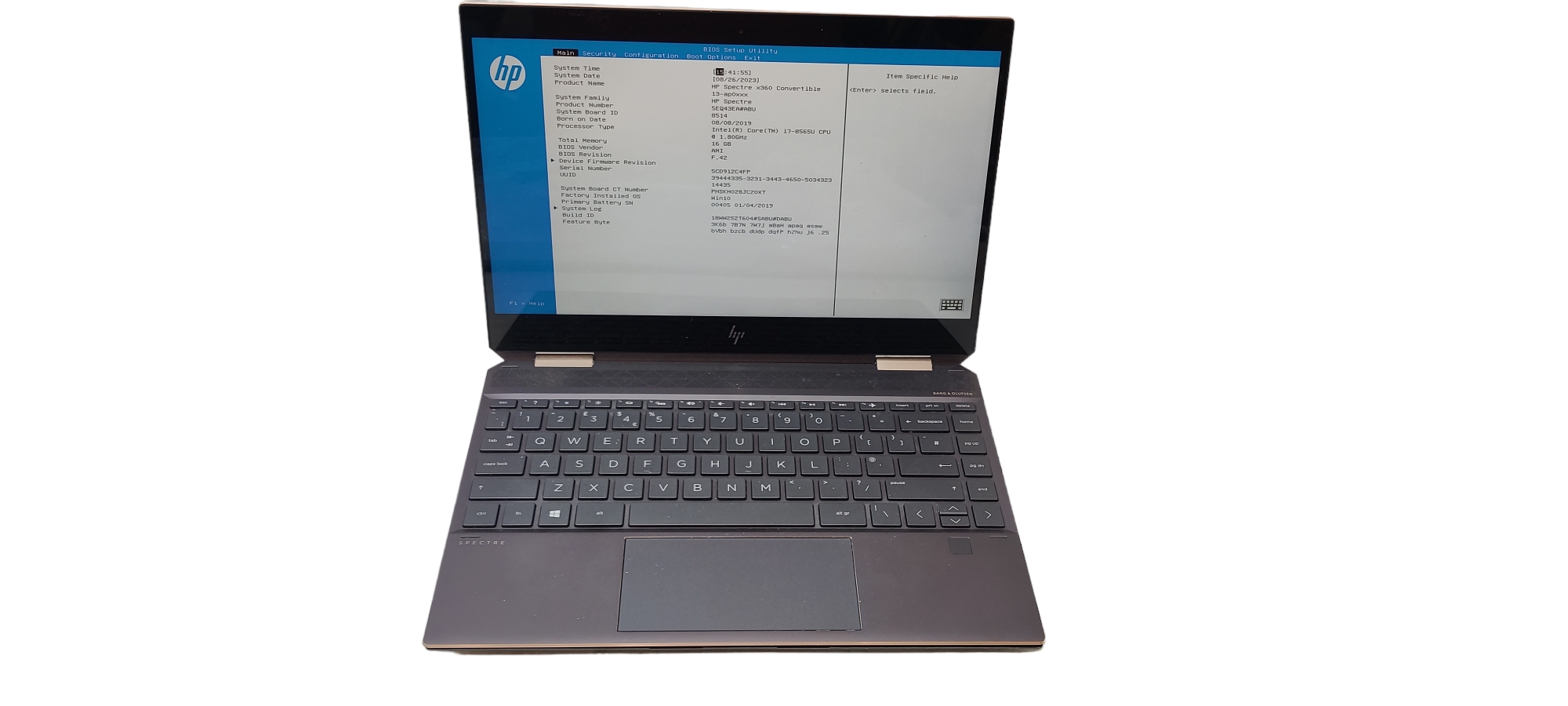 hp spectre x360 convertible boots to bios | UKComputerparts