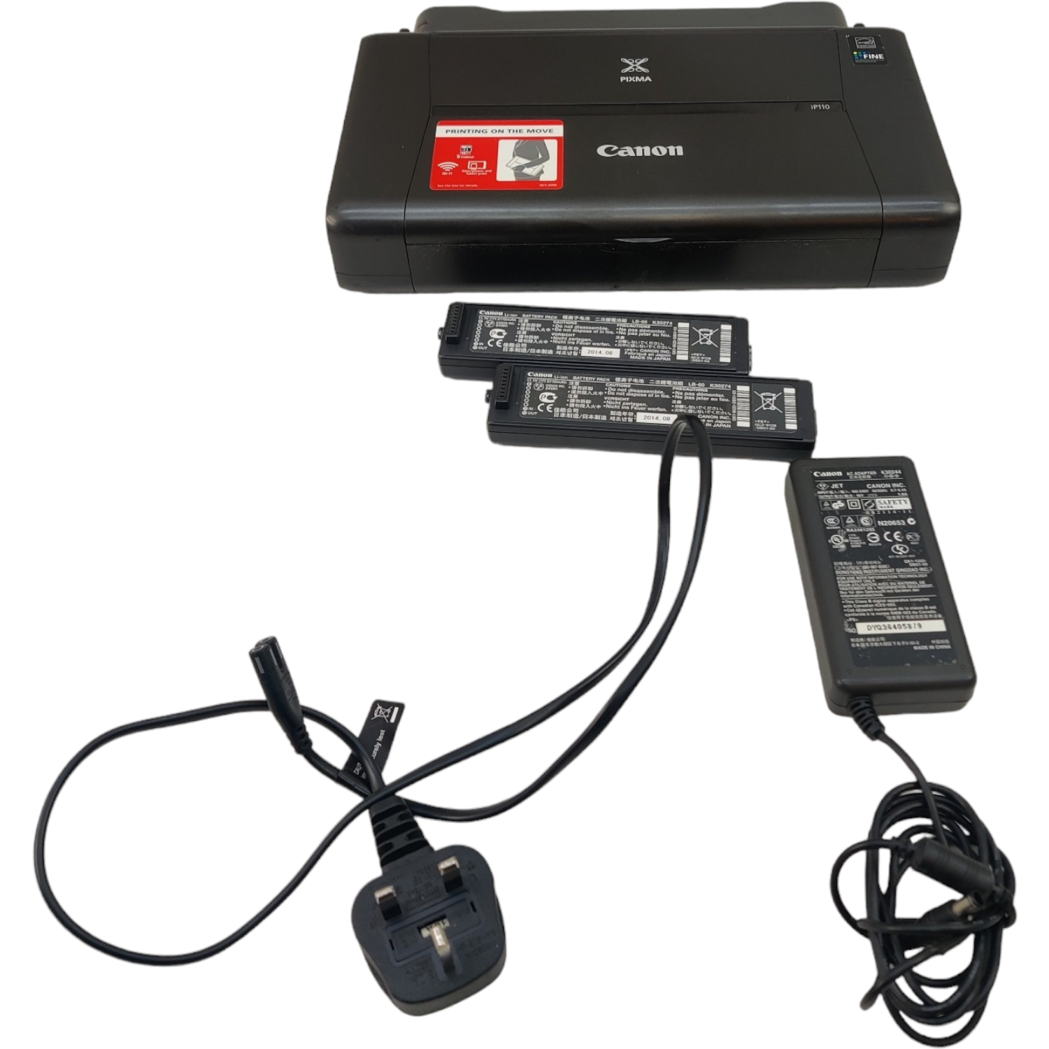 Canon PIXMA iP110 Digital Photo Inkjet Printer Portable WIFI ...