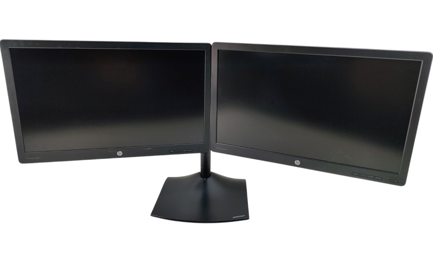 HP ProDisplay P240va 24-inch HDMI DUAL Monitors – with Ergotron Dual ...