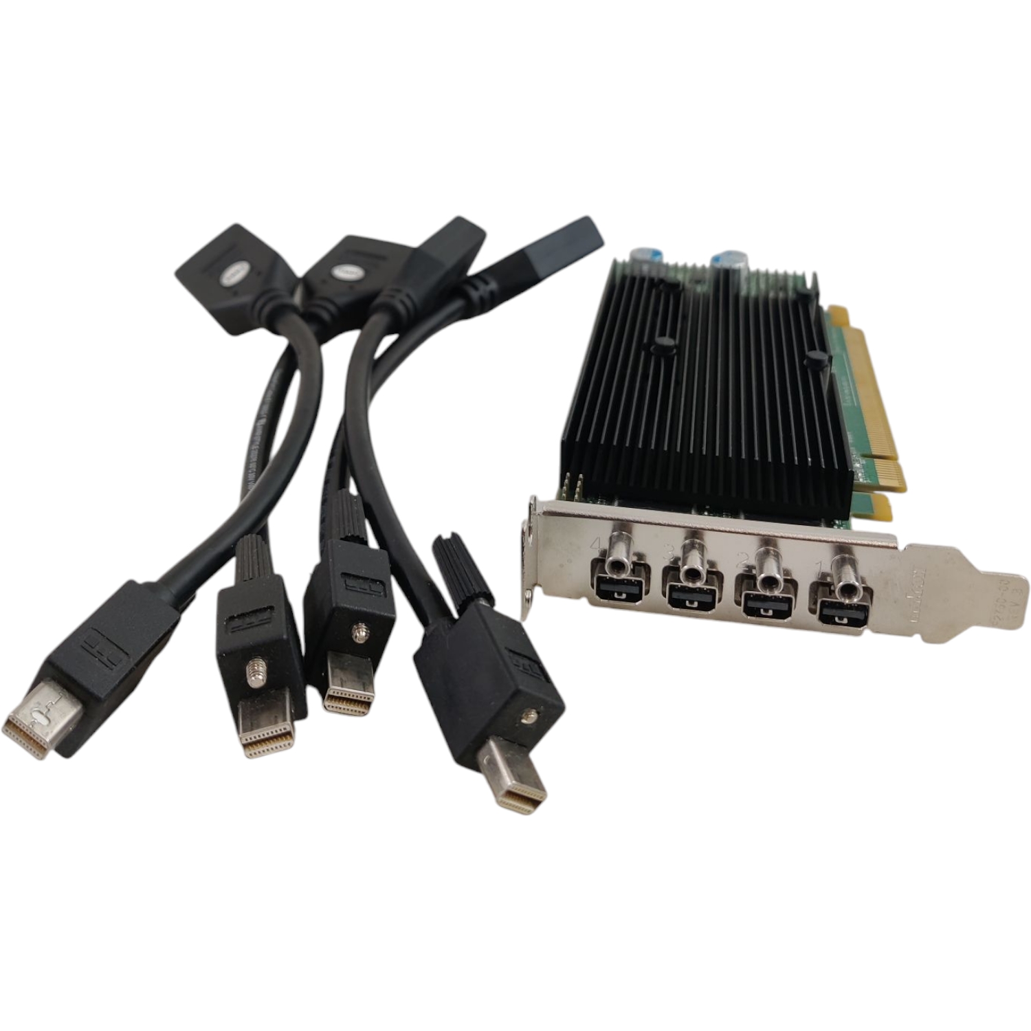 Matrox M9148 4 x Mini Displayport PCIe x16 Graphics Card | UKComputerparts
