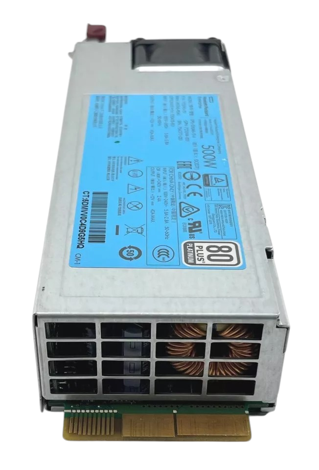 HP 720478-B21 500W Flex Slot Platinum Hot Plug Power Supply 723595-001 ...