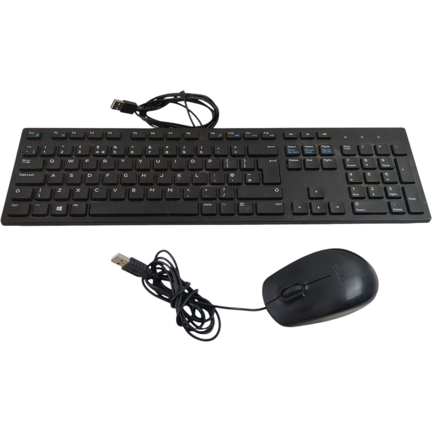 DELL USB Wired UK QWERTY Keyboard and Mouse Set Black KB216 – rx6rm ...